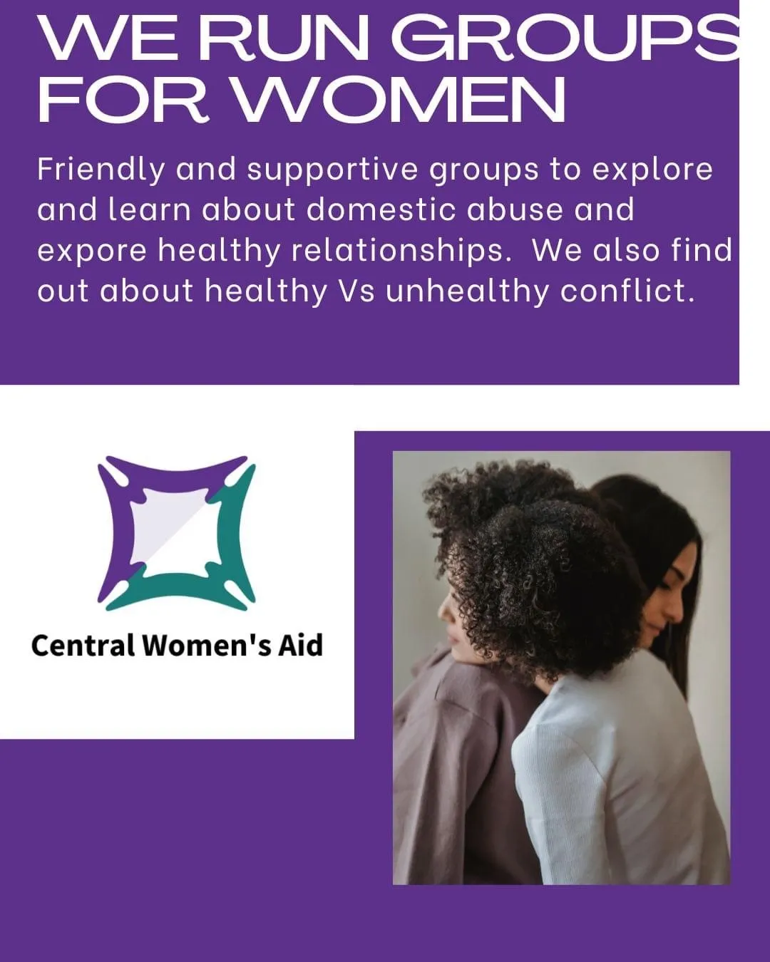 Groups for women - Central Women's Aid | Early Help Nottingham